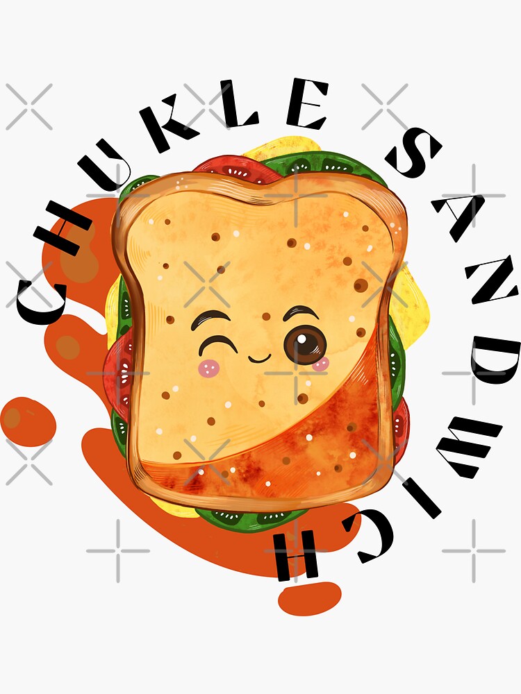 "Chuckle sandwich" Sticker by Susmitabarua | Redbubble