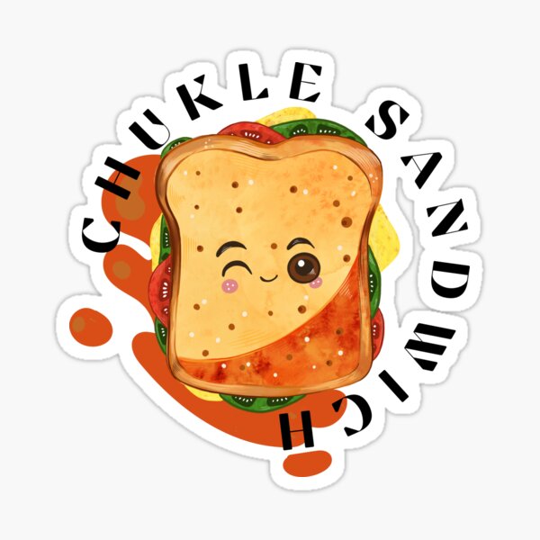 "Chuckle sandwich" Sticker by Susmitabarua | Redbubble