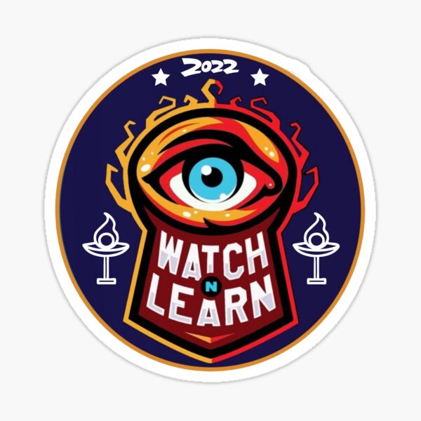 "Watch And Learn " Sticker by GazoFreeze | Redbubble