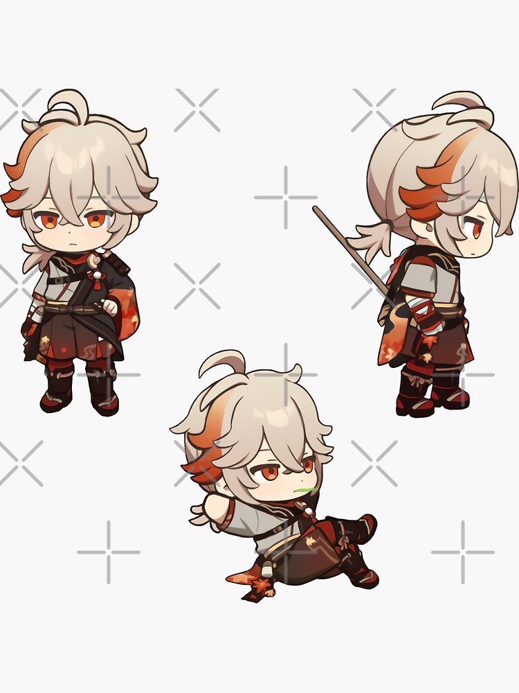 "Kazuha Boat Genshin Impact Chibi Stickers Set" Sticker for Sale by ...