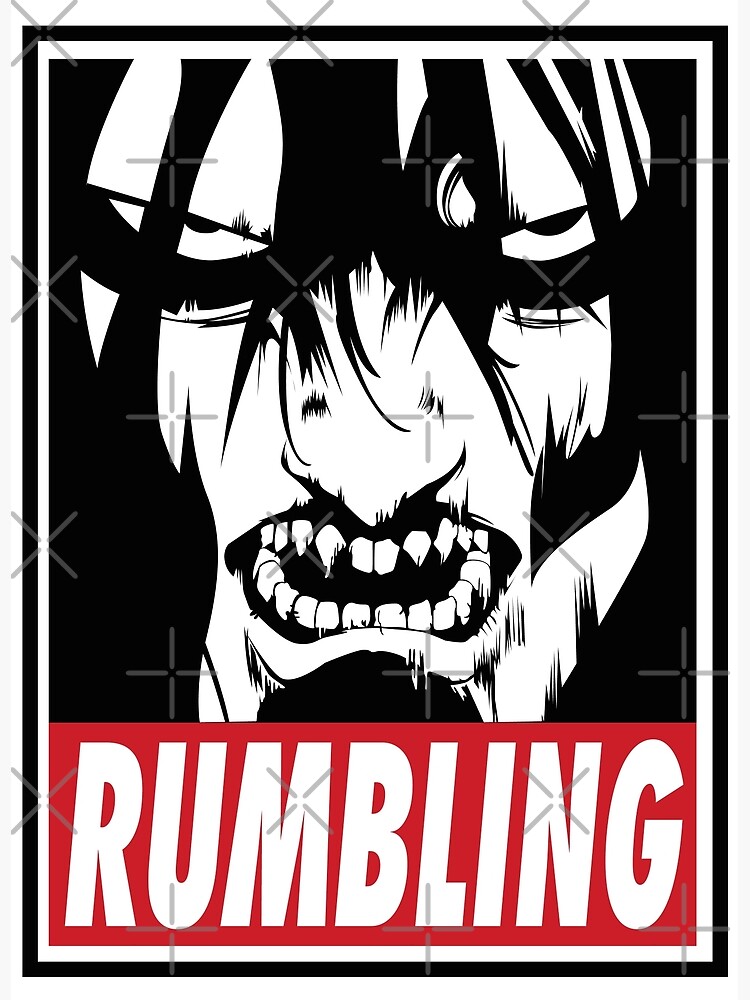 "ATTACK ON TITAN FINAL SEASON: EREN TITAN FOUNDER RUMBLING " Poster by ...