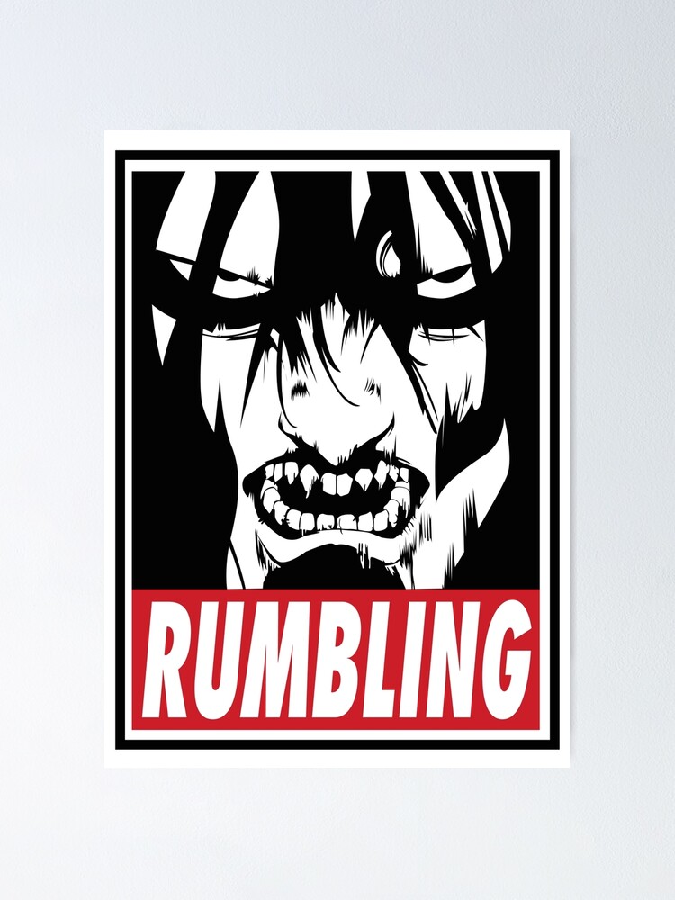 "ATTACK ON TITAN FINAL SEASON: EREN TITAN FOUNDER RUMBLING " Poster by ...