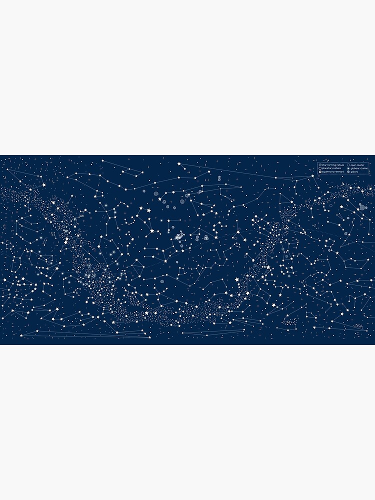 Dark Blue Star Map Premium Matte Vertical Poster sold by Peter h Foley ...