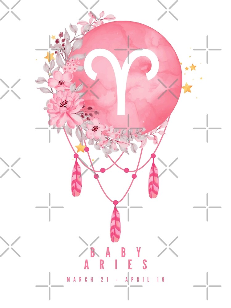 "Baby Girl Aries Zodiac – Star Sign Symbol Astrology – Baby Aries Zodiac Print, Aries Symbol ...