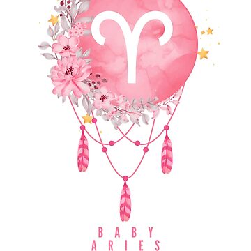 "Baby Girl Aries Zodiac – Star Sign Symbol Astrology – Baby Aries Zodiac Print, Aries Symbol ...