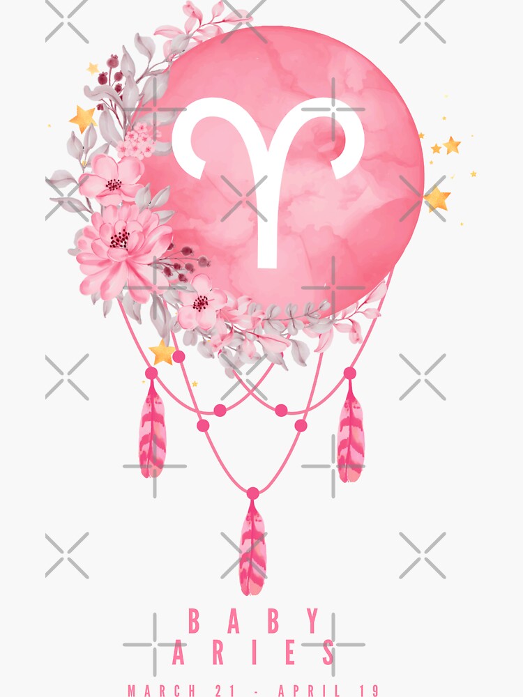 "Baby Girl Aries Zodiac – Star Sign Symbol Astrology – Baby Aries Zodiac Print, Aries Symbol ...