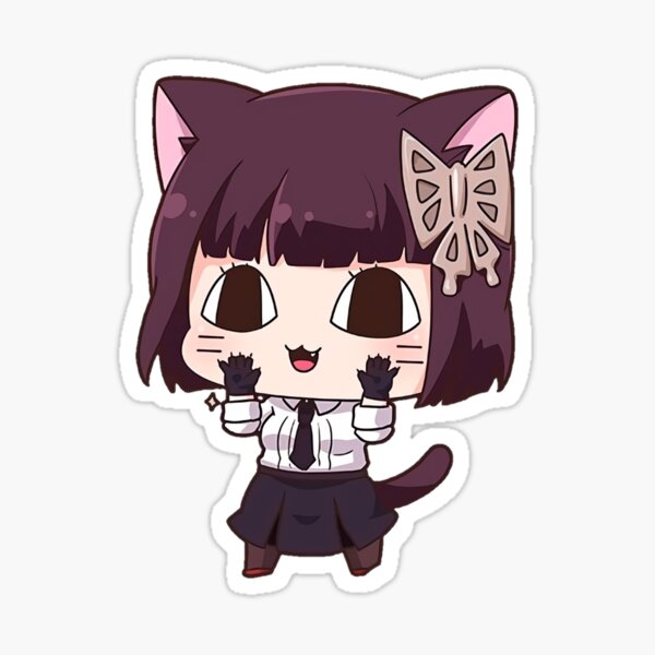 "Yosano Akiko cat" Sticker by akulikestea | Redbubble