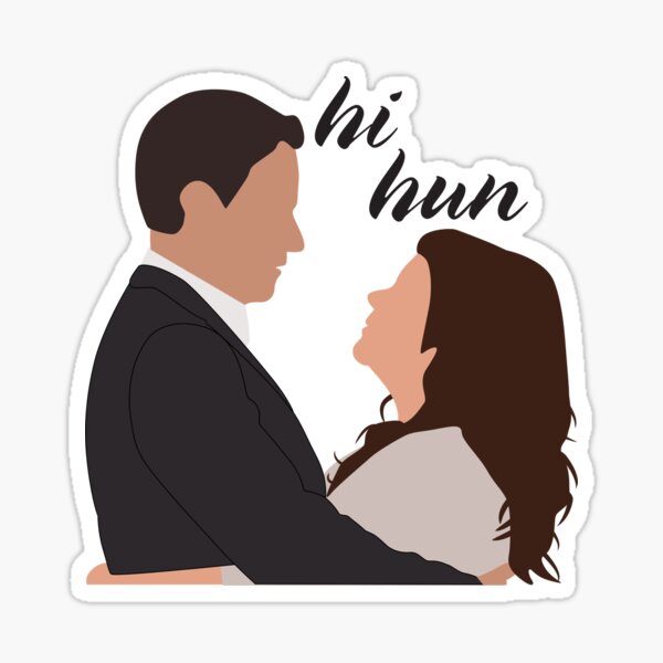 "White Collar - Hi Hun" Sticker by nerdyottercraft | Redbubble