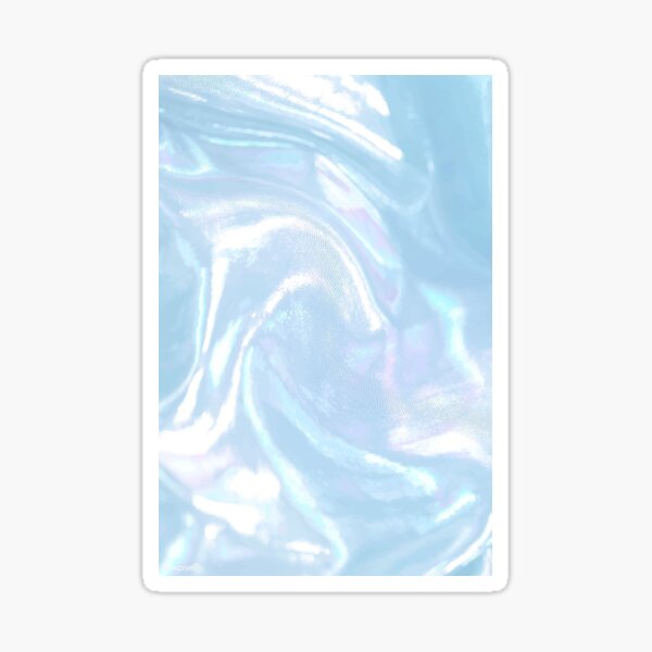 "Aesthetic Light blue shiny holographic , Aesthetic " Sticker by ...