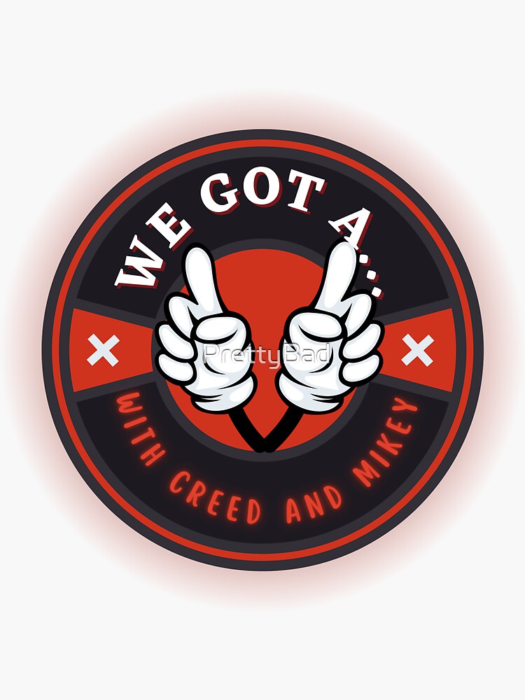 "WE GOT A LOGO" Sticker for Sale by PrettyBad | Redbubble