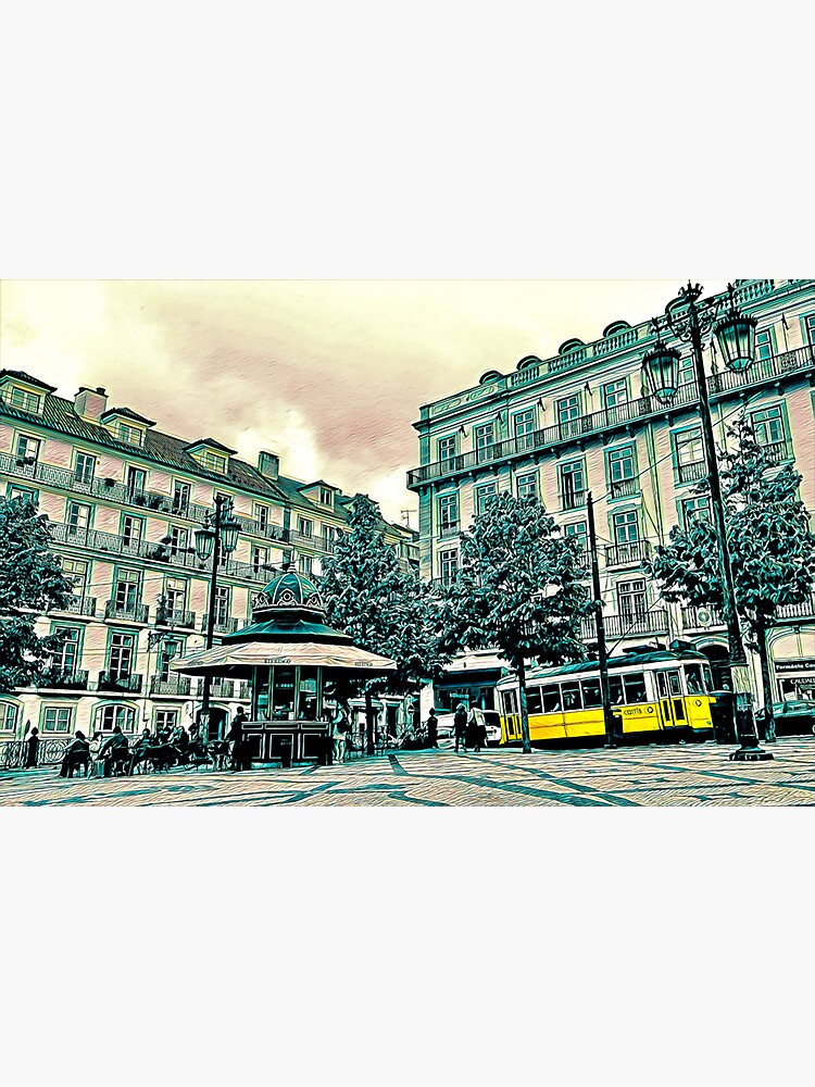 "Lisbon Tram Picture Art" Sticker for Sale by KivancYucel | Redbubble