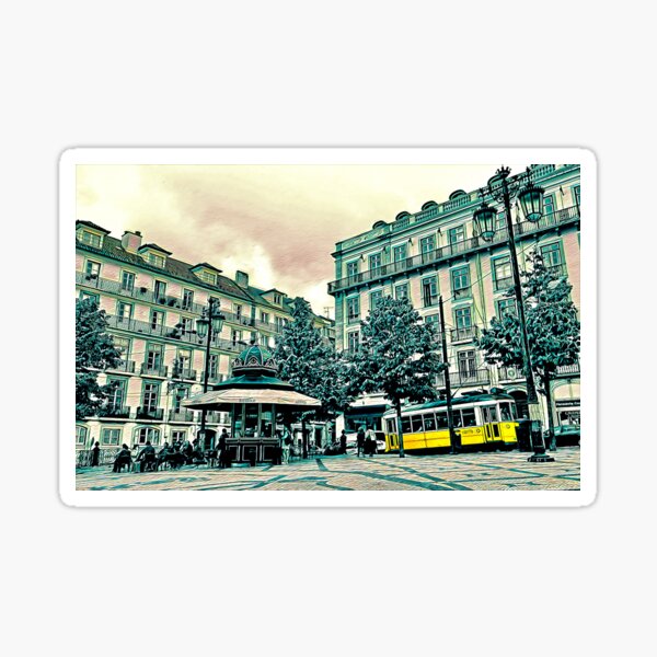"Lisbon Tram Picture Art" Sticker for Sale by KivancYucel | Redbubble