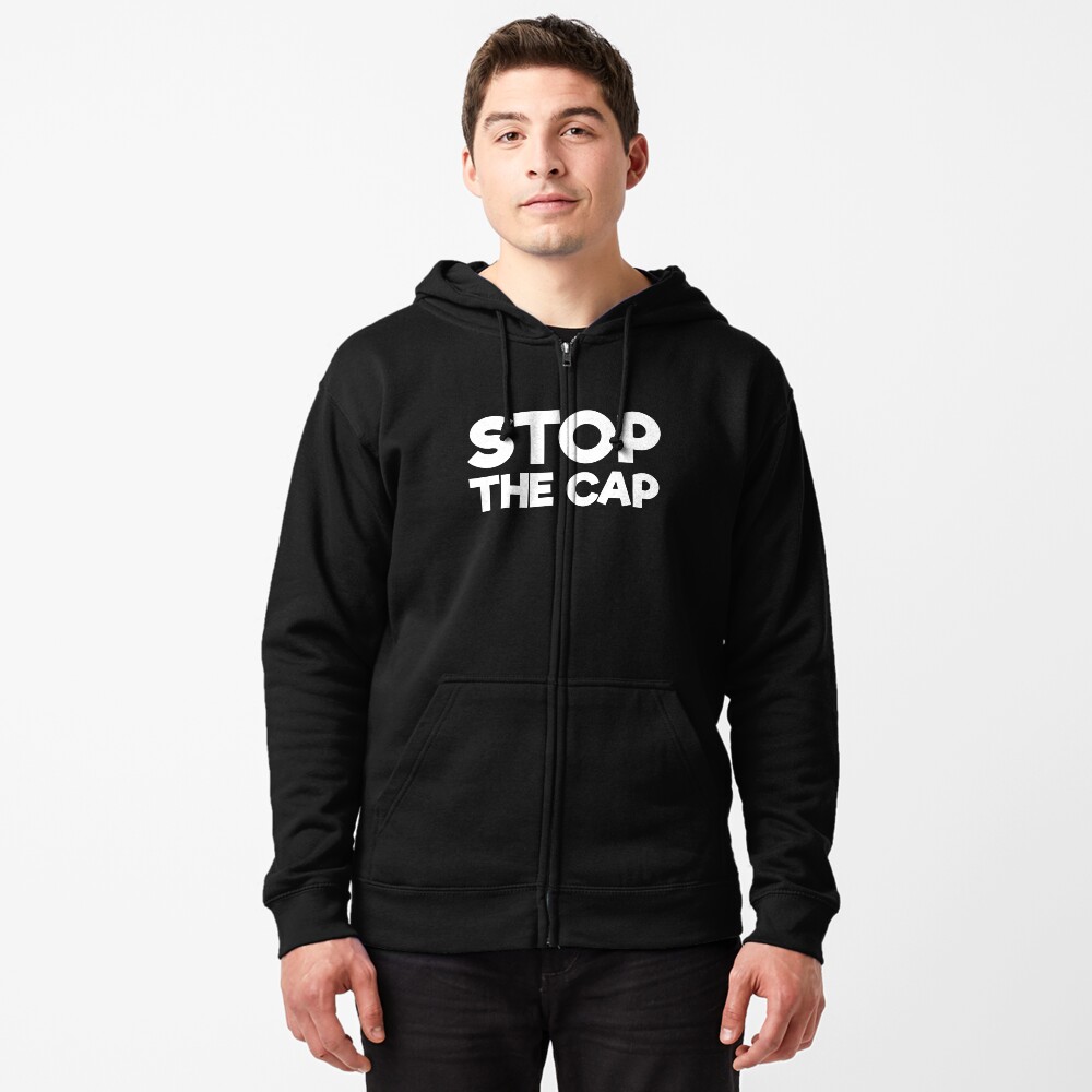 "Stop the cap meme" Cap for Sale by Bracketeer | Redbubble
