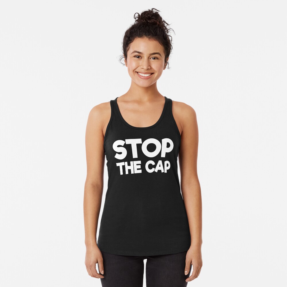 "Stop the cap meme" Cap for Sale by Bracketeer | Redbubble