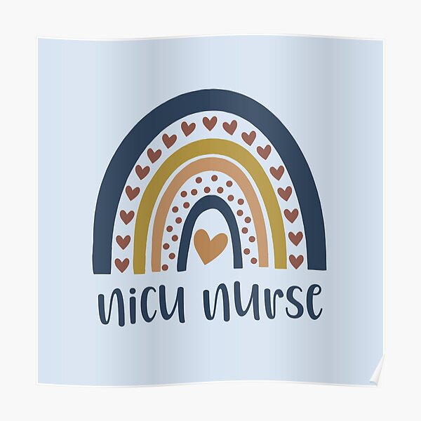 "Nicu Nurse Rainbow | Boho Rainbow| Colorful | Blue| Neonatal Nurse ...