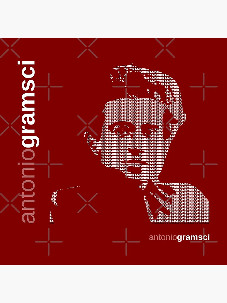 "Antonio Gramsci typographic poster (red)" Poster by CMYKStudio | Redbubble