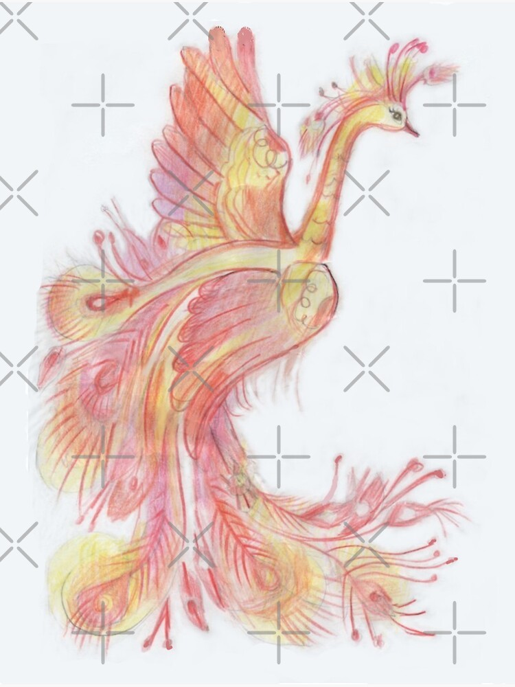 "A Magic Firebird Bringing Good Luck" Sticker by mila-ola | Redbubble