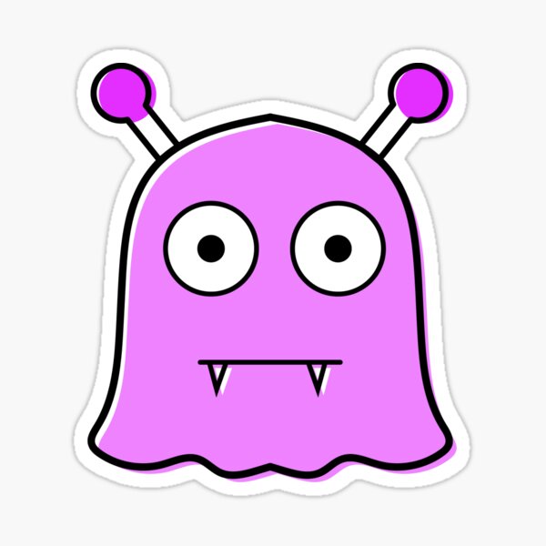 "pink monster" Sticker for Sale by iconstogo | Redbubble