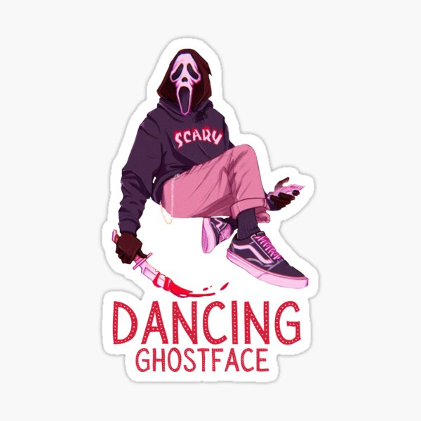 "Dancing ghostface #2022" Sticker by Ahmad90sy | Redbubble