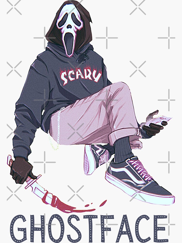 "Scary Dancing ghostface " Sticker for Sale by Ahmad90sy | Redbubble