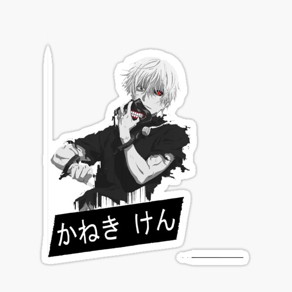 "Tokyo Ghoul Ken Kaneki" Sticker for Sale by lhamelshinn | Redbubble