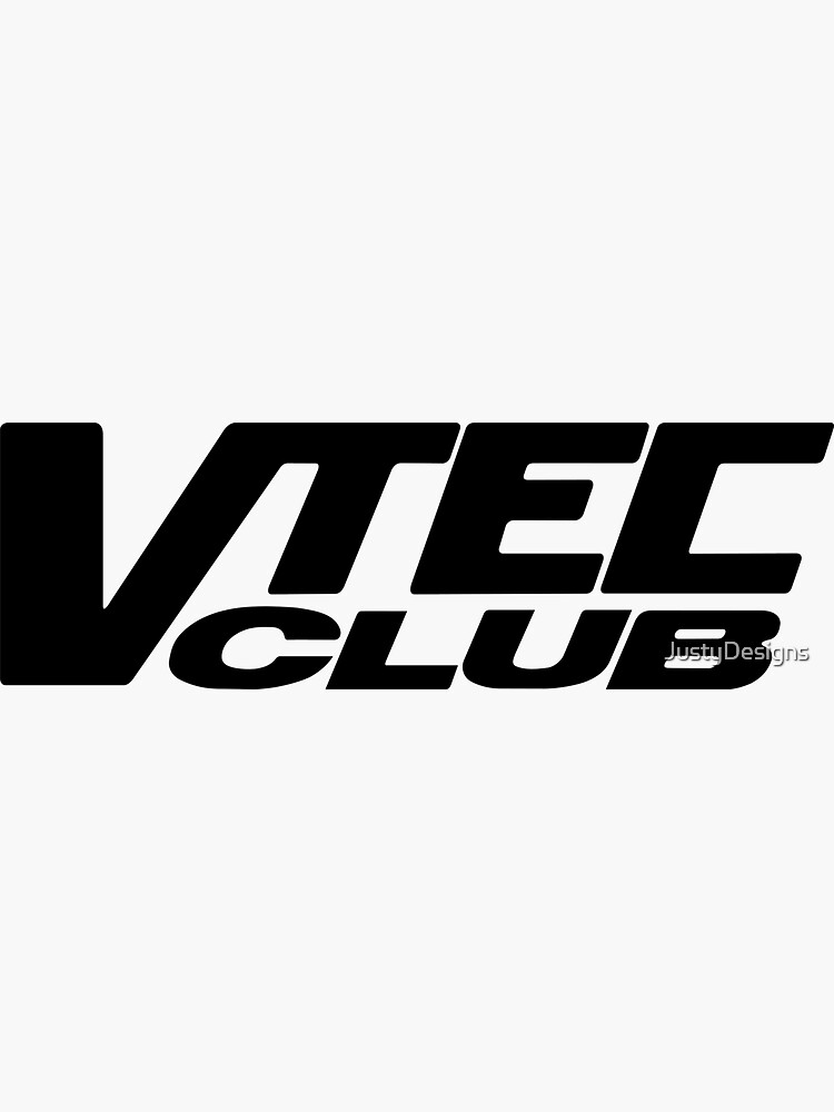 "VTEC Club" Sticker for Sale by JustyDesigns | Redbubble