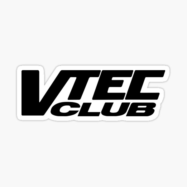 "VTEC Club" Sticker for Sale by JustyDesigns | Redbubble