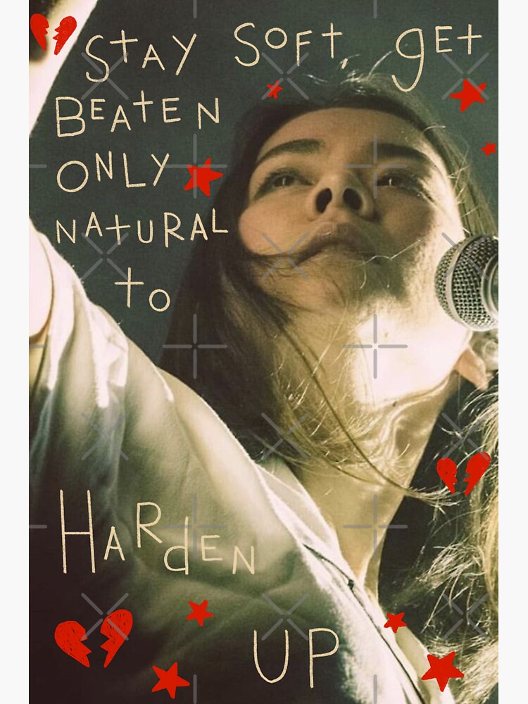 "mitski stay soft laurel hell poster" Sticker by curlinashop | Redbubble