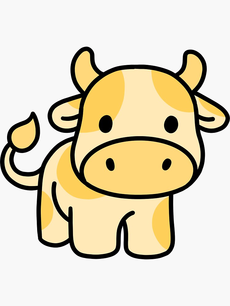 "Butter cow" Sticker for Sale by stickersbyheidi | Redbubble