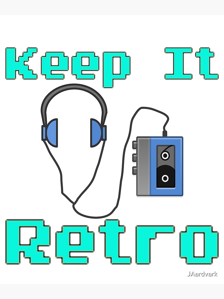 Lámina fotográfica «Keep It Retro - Reproductor de cassette Walkman # ...