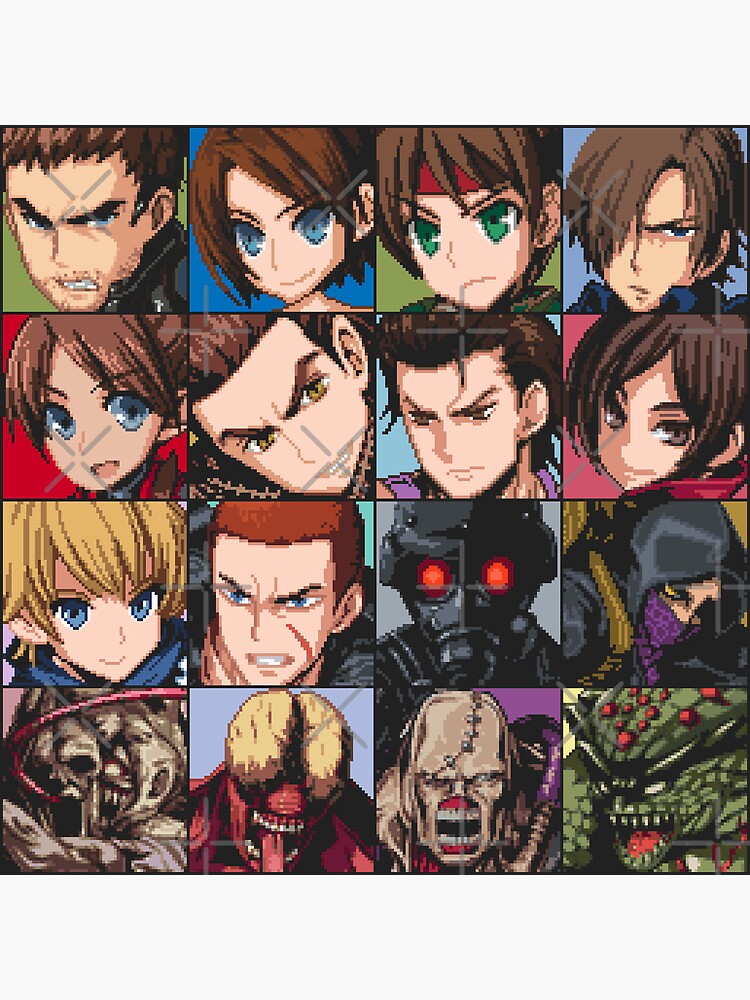 "Resident Evil Pixel Art Collection" Poster by AlleenasPixels | Redbubble