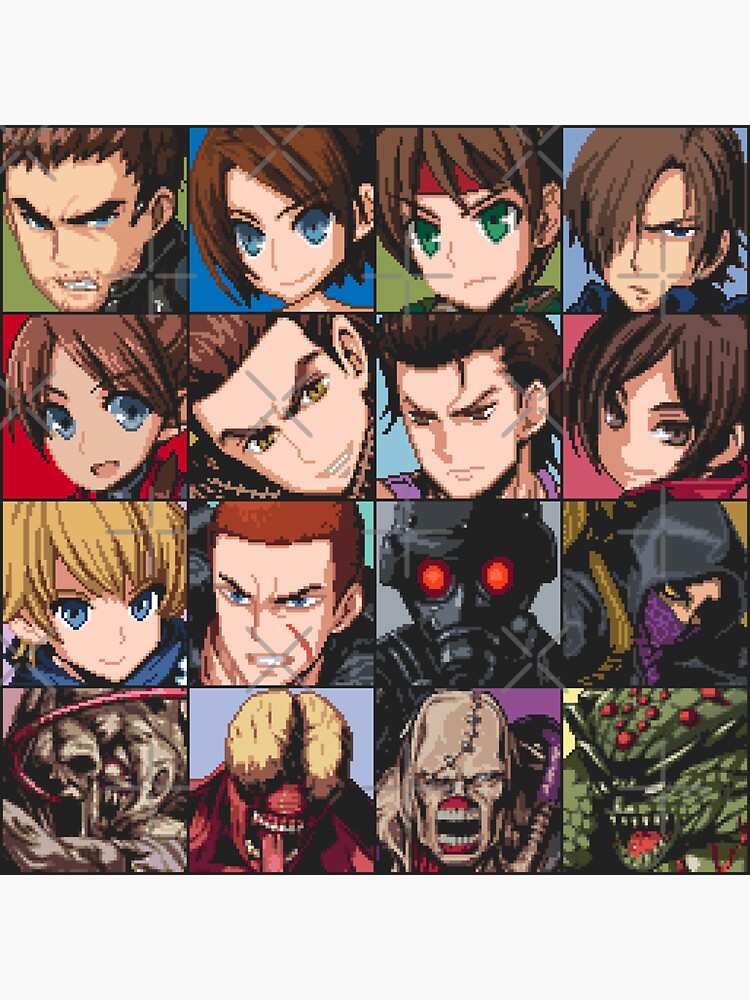 "Resident Evil Pixel Art Collection" Sticker by AlleenasPixels | Redbubble