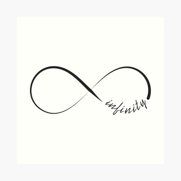 "Minimalistic infinity symbol" Art Print for Sale by pixxart | Redbubble