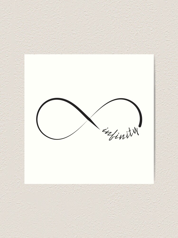 "Minimalistic infinity symbol" Art Print for Sale by pixxart | Redbubble