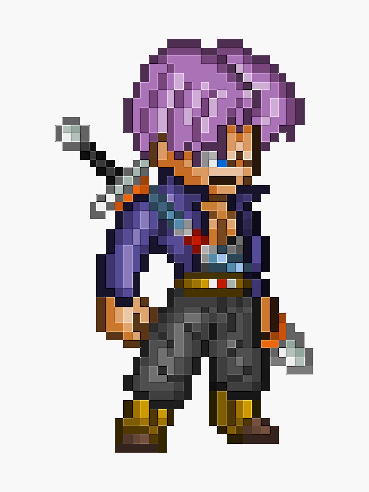 "Trunks Android Saga Base Pixel Edition" Sticker for Sale by adventfan ...