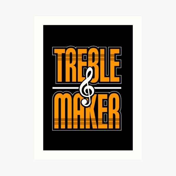 "Treble Maker - treble clef symbol" Art Print for Sale by Wolloh ...
