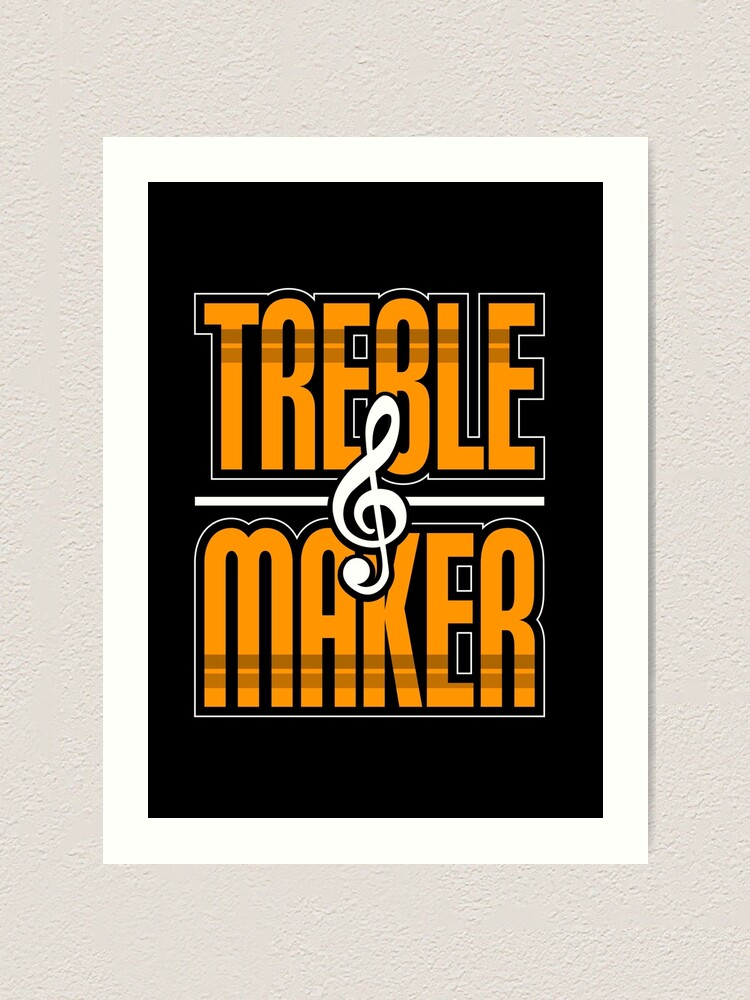 "Treble Maker - treble clef symbol" Art Print for Sale by Wolloh ...