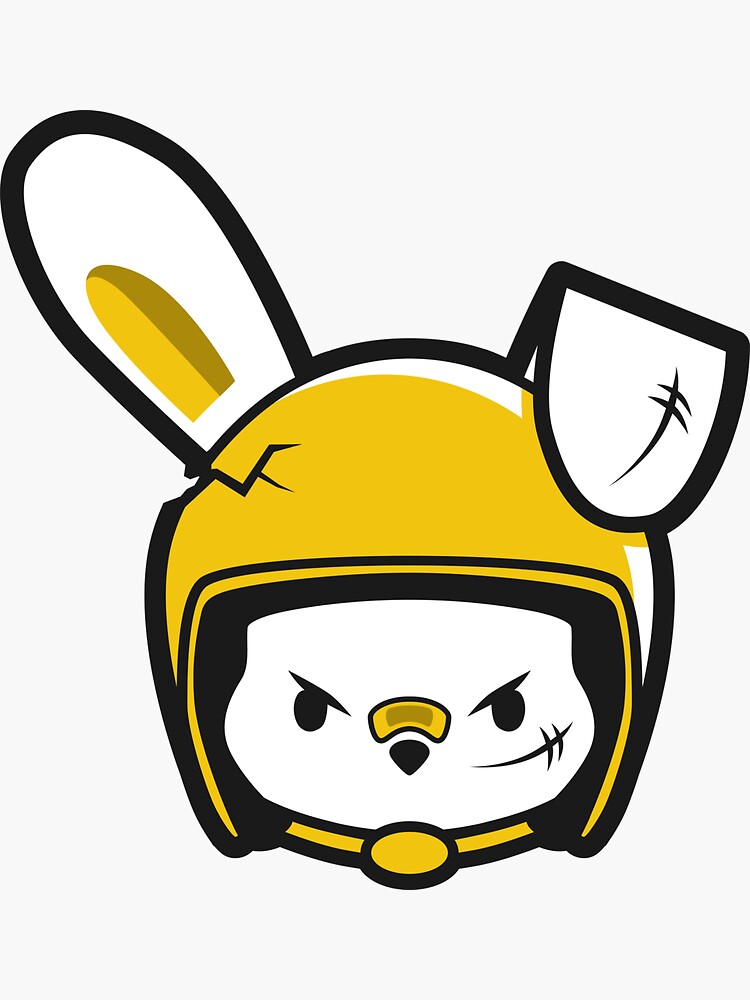 "Angry Rabbit" Sticker by SAdesigns4d | Redbubble