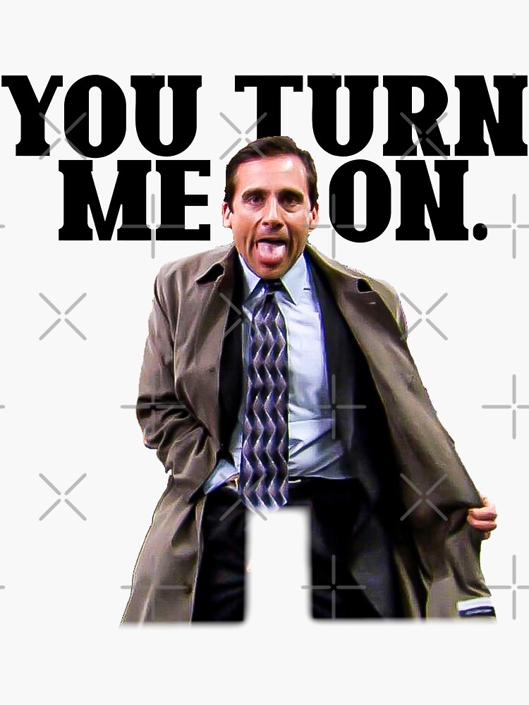 "the office light switch stiker-michael scott prank funny." Sticker by ...