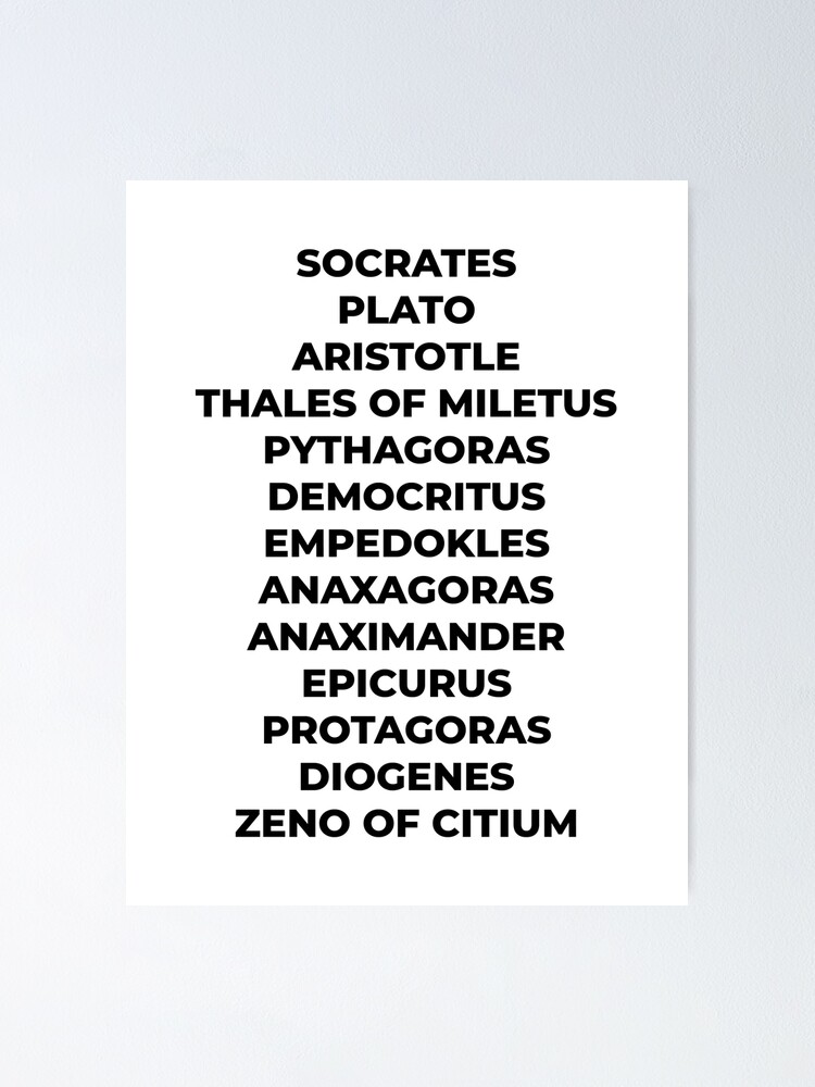 "Greek Philosophers" Poster for Sale by pixellucyart | Redbubble