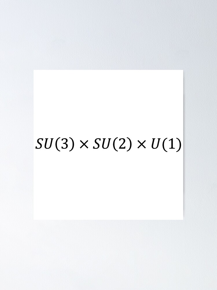 "group representation of the standard model" Poster for Sale by ...