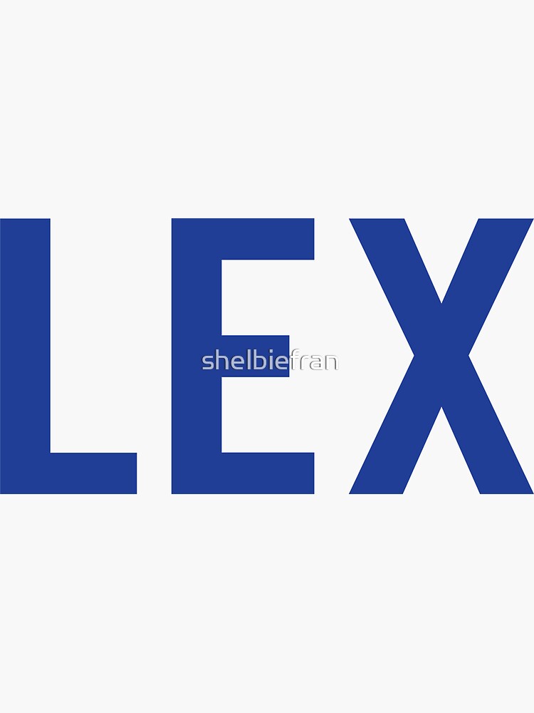 "Lexington LEX" Sticker for Sale by shelbiefran | Redbubble