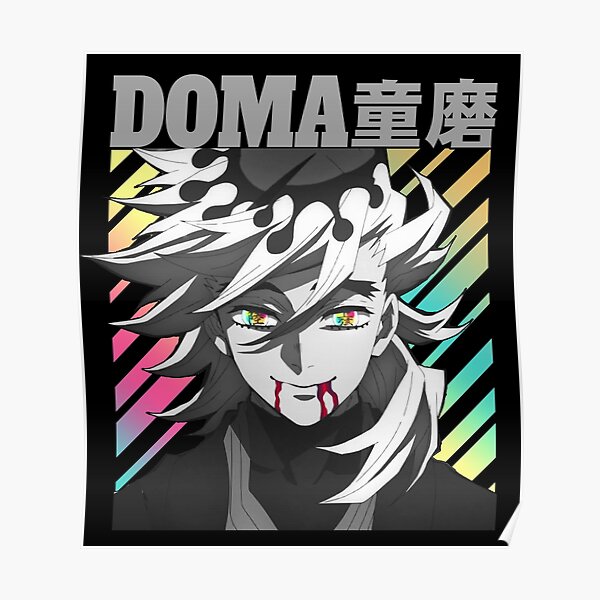 "Doma Demon slayer upper moon 2" Poster by Sarkitawo | Redbubble