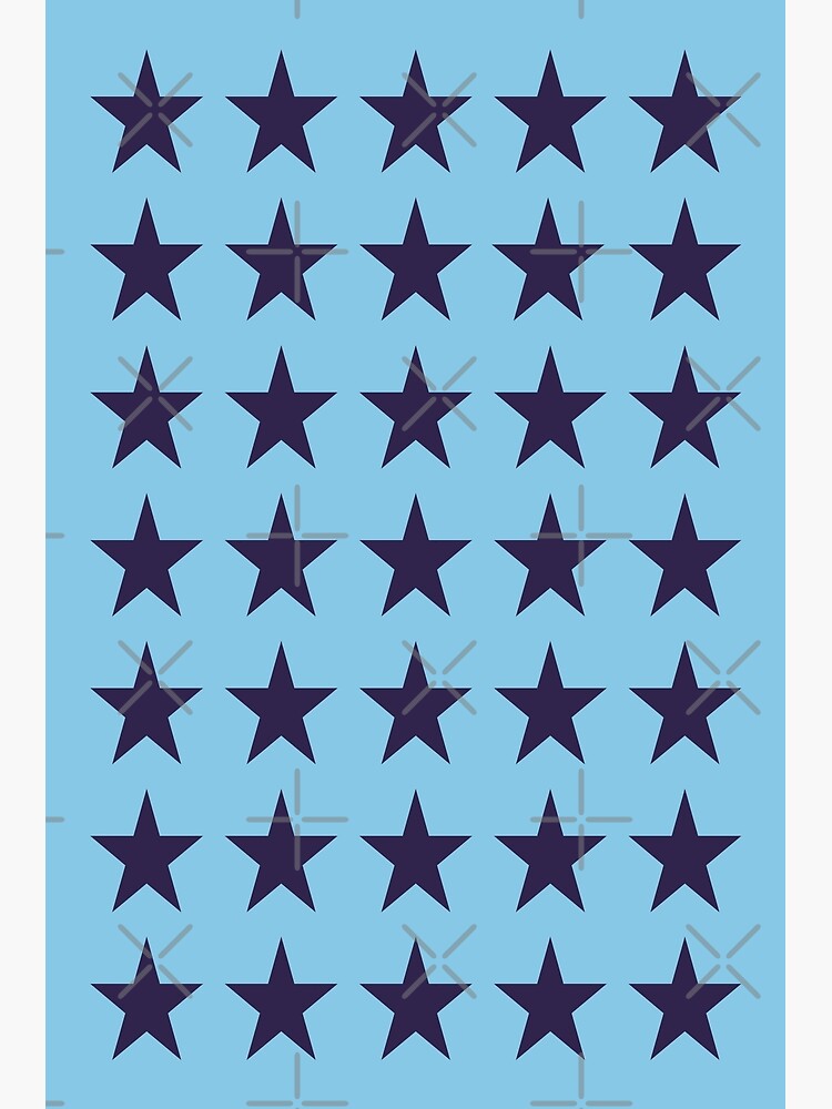 "Medium NAVY BLUE and BABY BLUE STARS " Poster for Sale by RachelMacht ...
