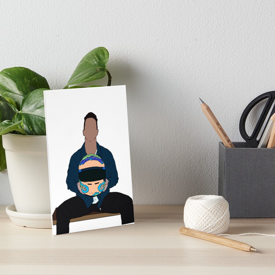 "Daniel new helmet 2022" Art Board Print by beecreativ3 | Redbubble