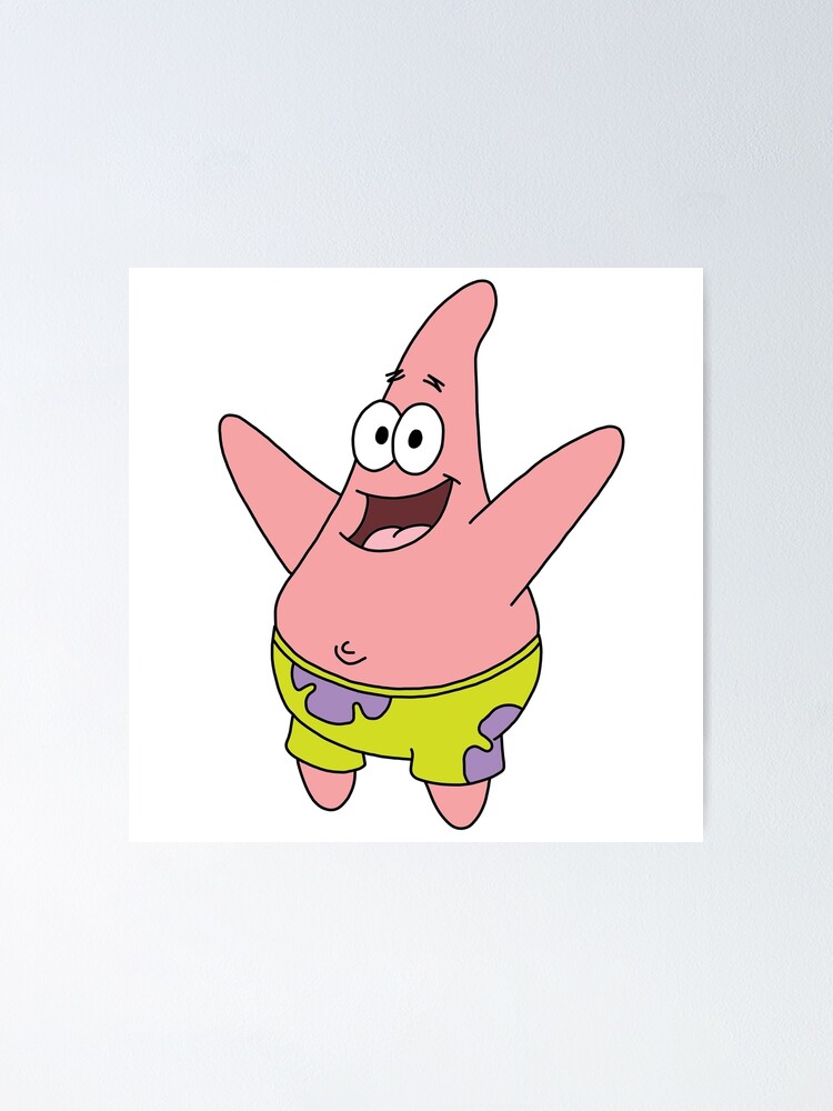 "Patrick Star" Poster for Sale by EmmelineKlatt | Redbubble