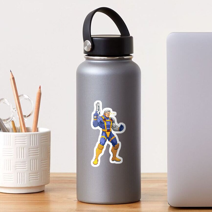 "Cable Stance MvC2" Sticker by ropified | Redbubble