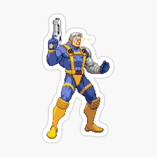 "Cable Stance MvC2" Sticker by ropified | Redbubble