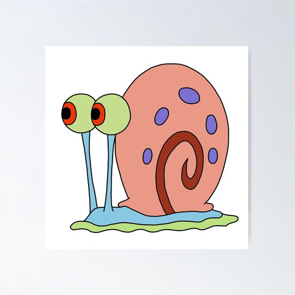 "Gary the snail" Poster for Sale by EmmelineKlatt | Redbubble