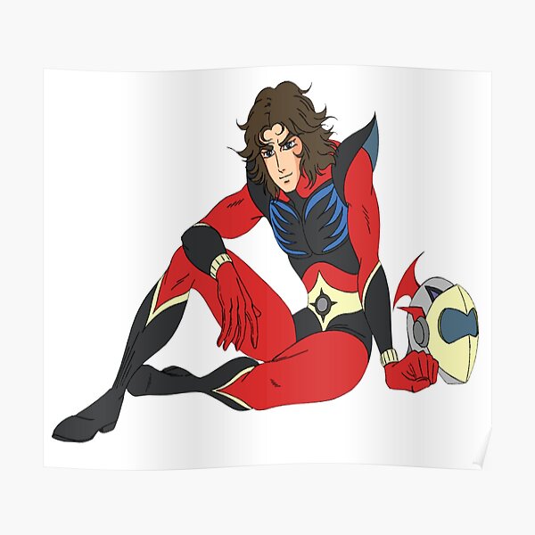 "Actarus -Goldrake" Poster for Sale by ghitaart | Redbubble